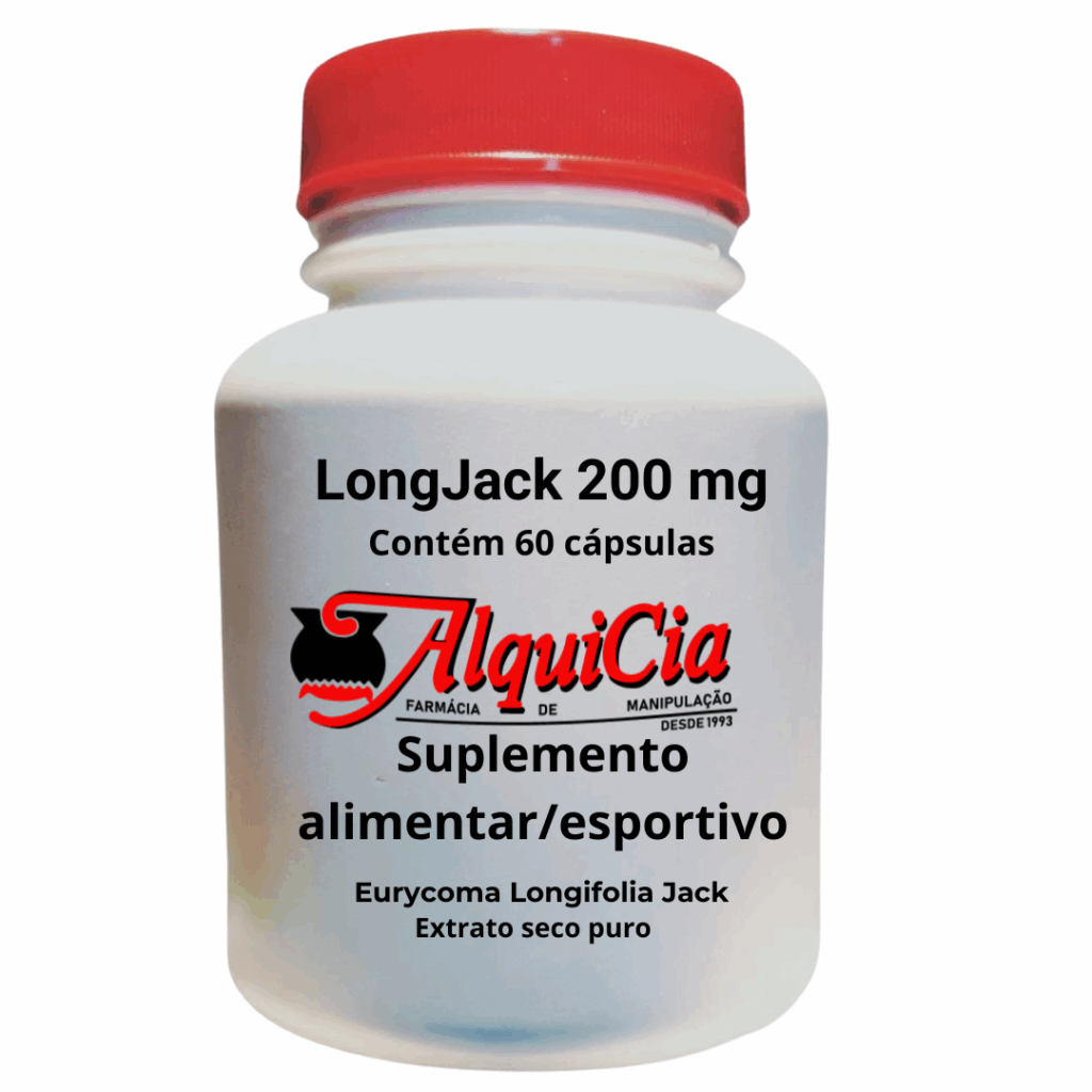 LongJack 200mg 60 cáps - AlquiCia Farmácia de Manipulação