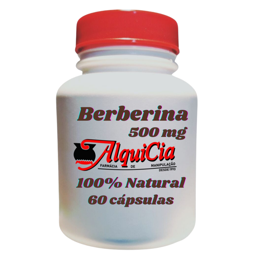 Berberina 500 mg - 60 Cápsulas - AlquiCia Manipulação